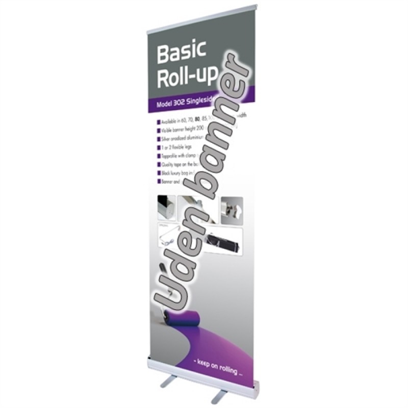Basic silver rollup system - ShopSign®.dk